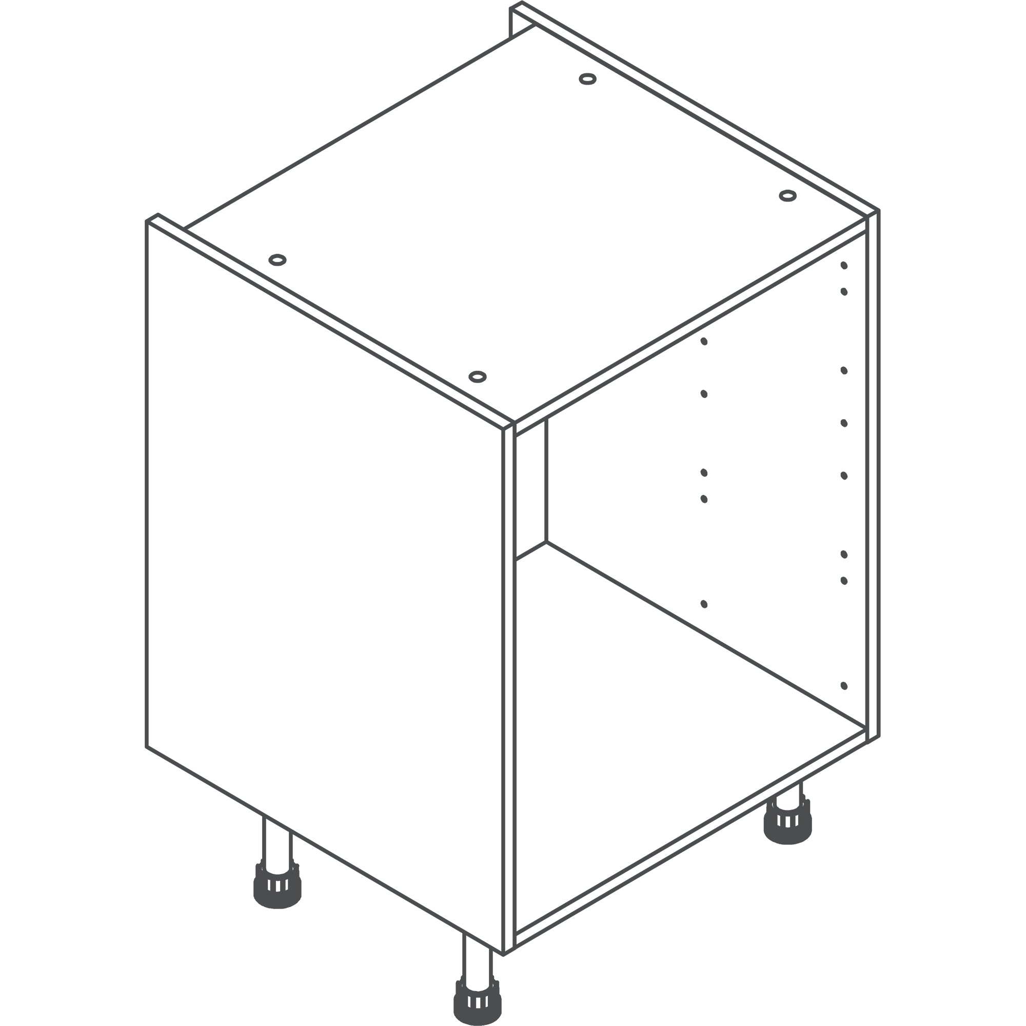 600 Kitchen Drawer Cabinet | ClicBox Flat-Packed