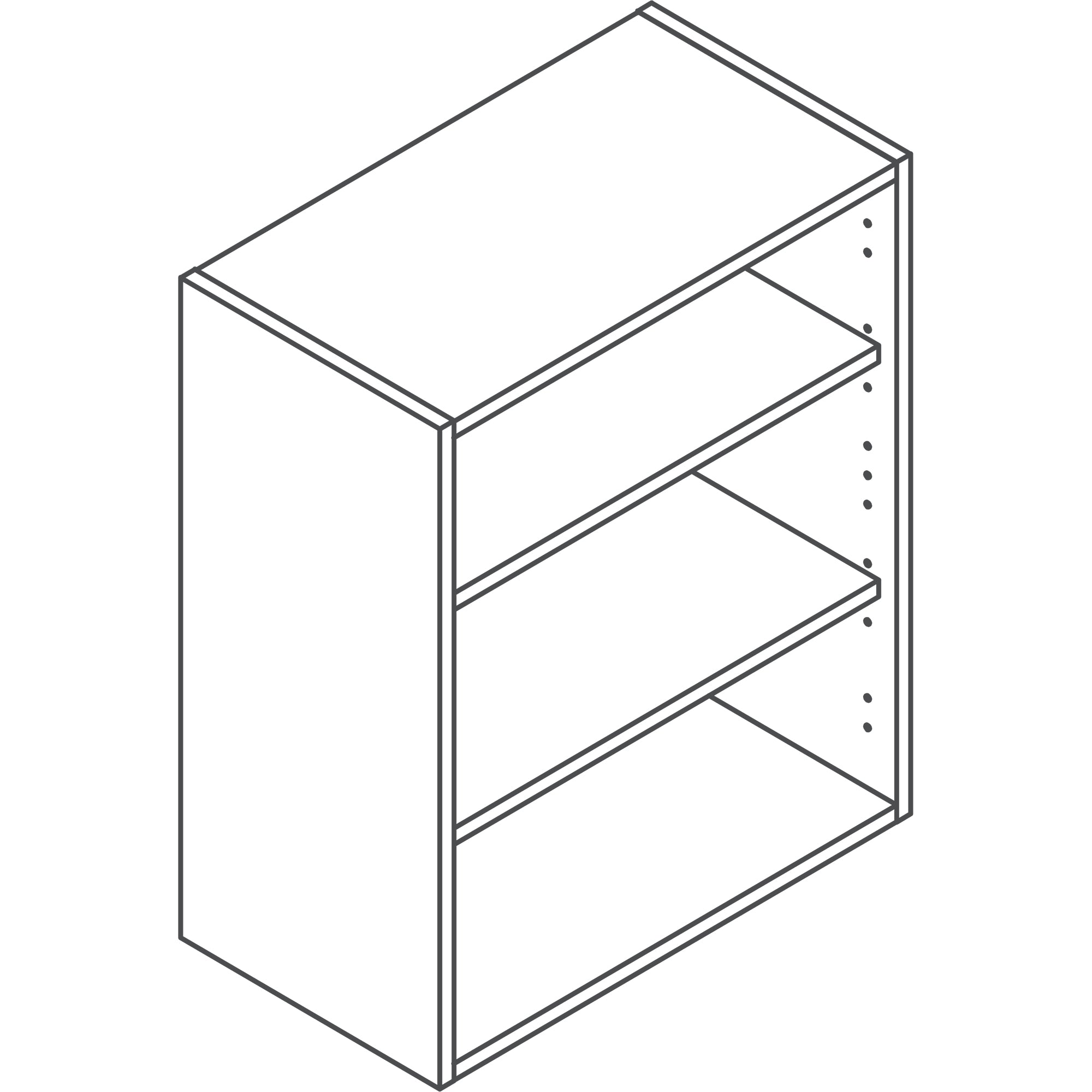 600 Kitchen Wall Cabinet | ClicBox Flat-Packed